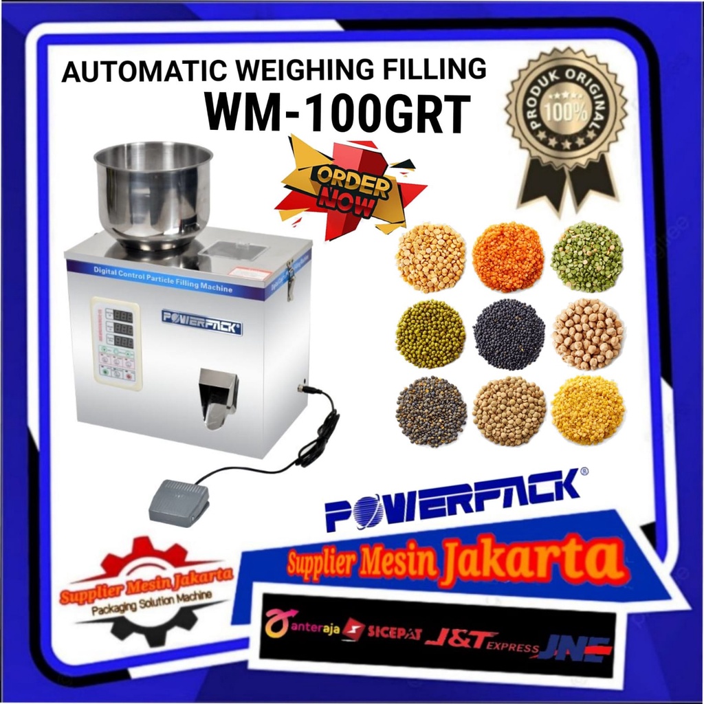 Jual Mesin Pengisi bubuk powder /Weighing Granule WM-100G POWERPACK ...