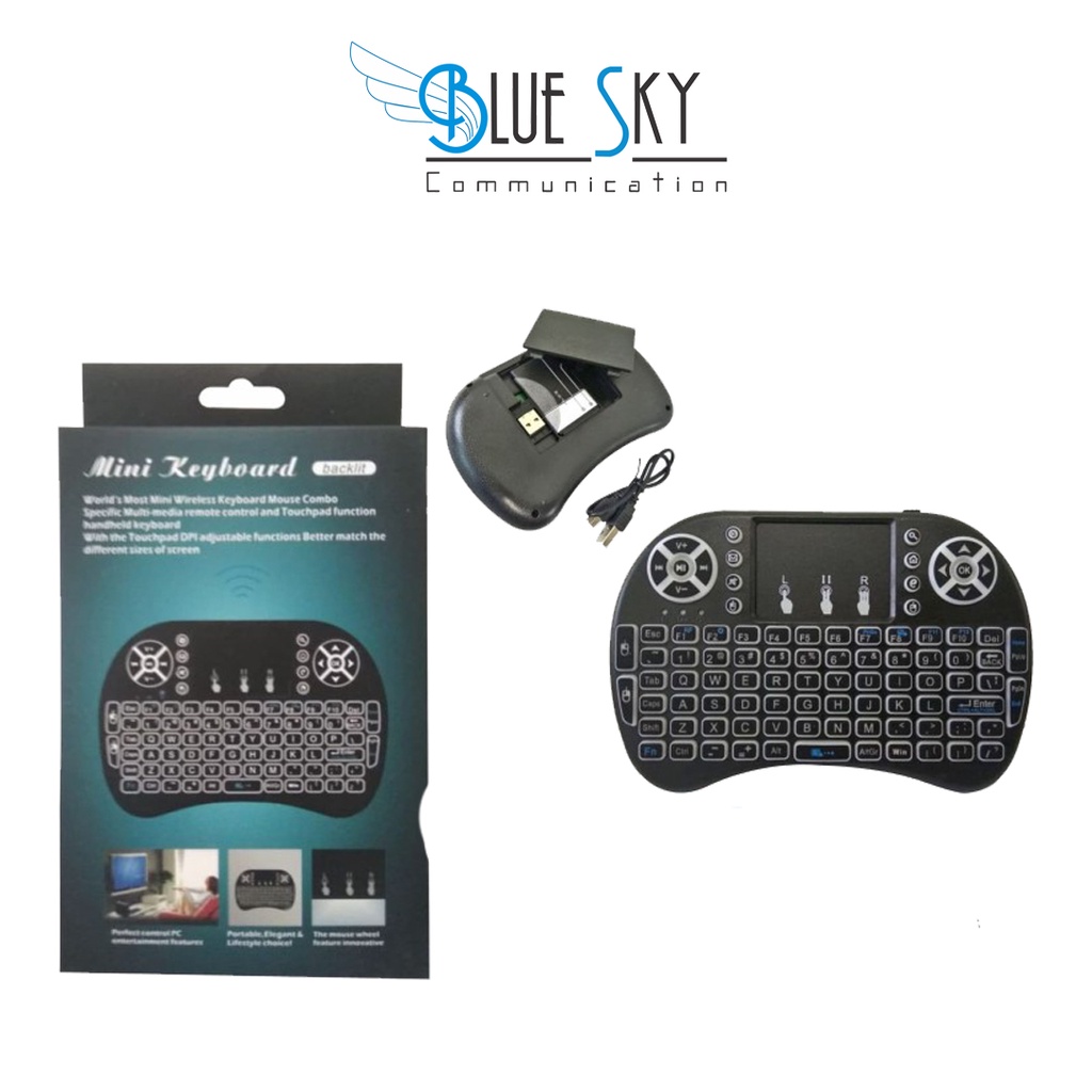 Jual KEYBOARD WIRELESS MINI MOUSE WHEEL | Shopee Indonesia