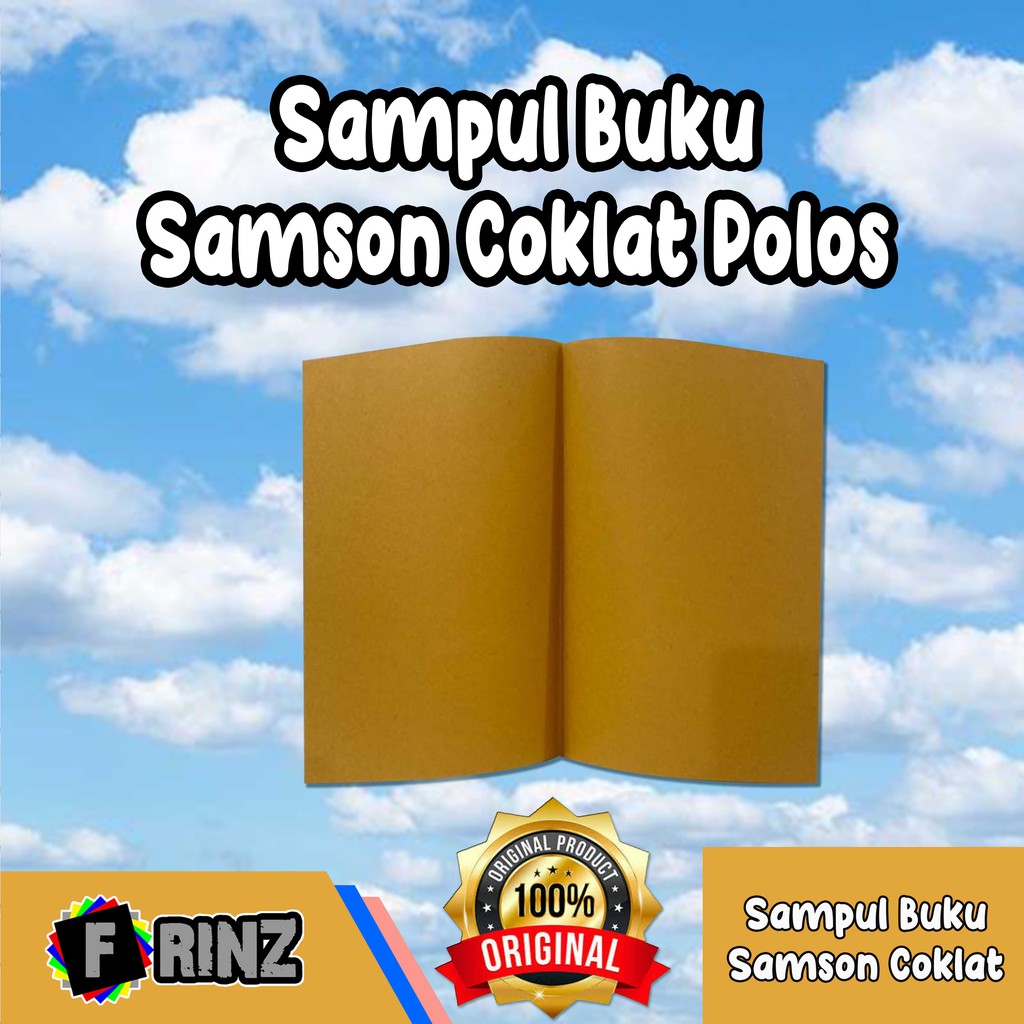 Jual ATK ~ Sampul Buku Samson Coklat / Pelapis Buku Brown Kwarto Boxy ...