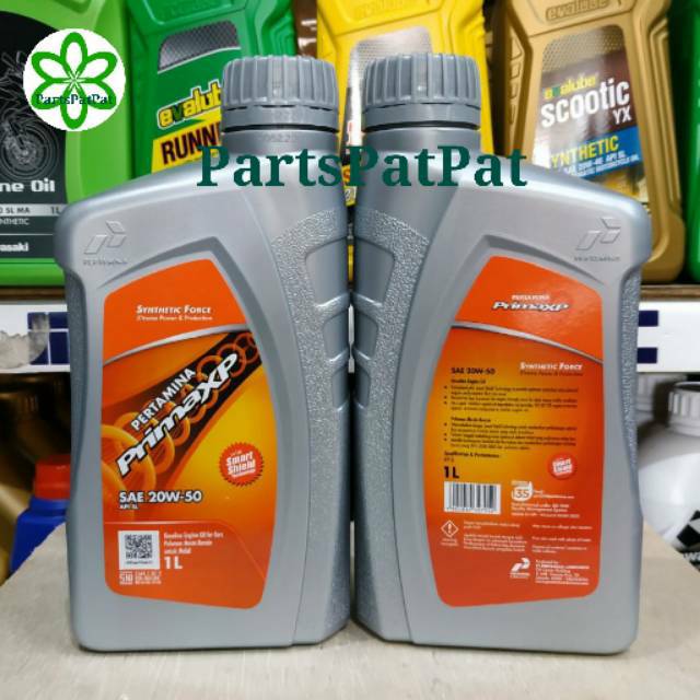 Jual OLI OIL MESIN PRIMA XP 1LT 20W50 20W-50 1000ML PERTAMINA ASLI ...