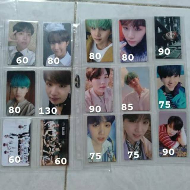 Jual OFFICIAL SUGA PHOTOCARDS | Shopee Indonesia