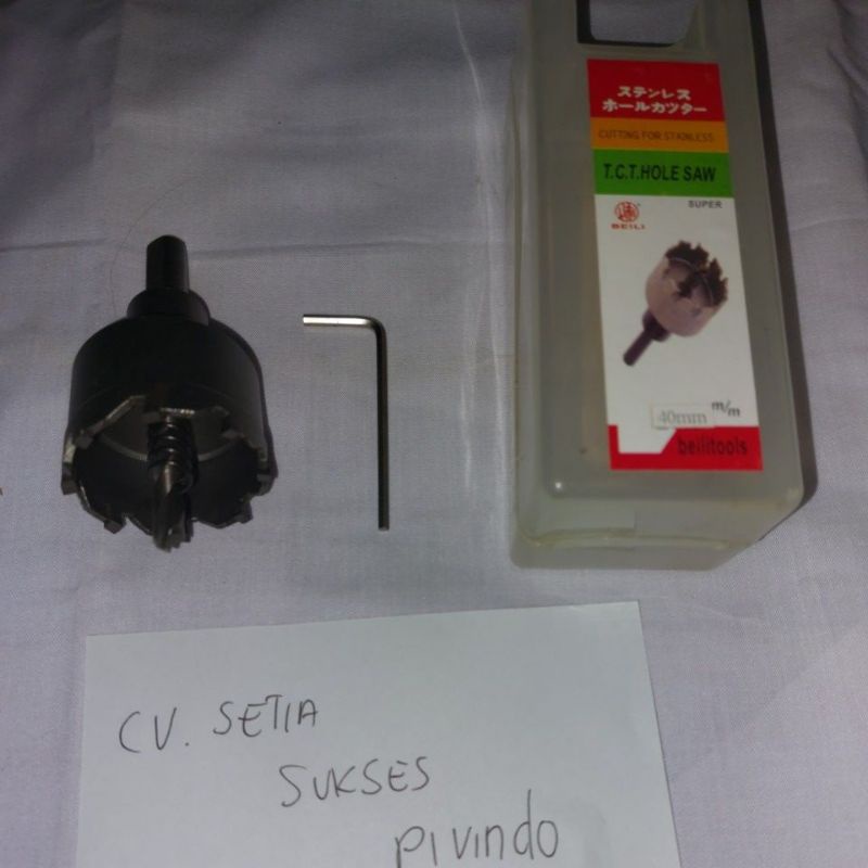 Jual holesaw mata bor tct pelubang plat besi aluminium stainless steel ...