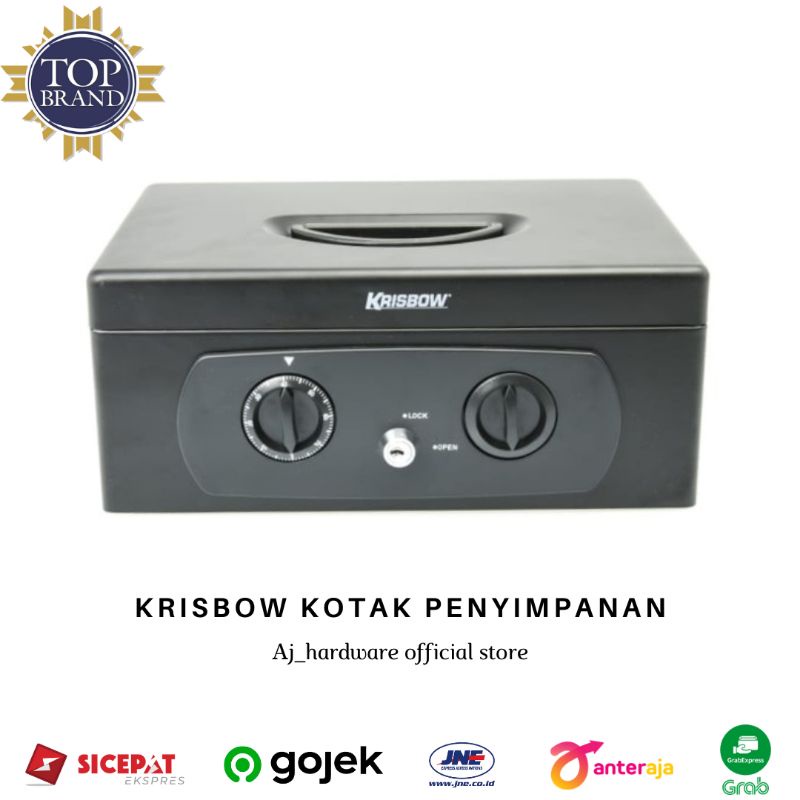 Jual Krisbow Cash Box / Brankas / Kotak Penyimpanan Uang - Hitam ...