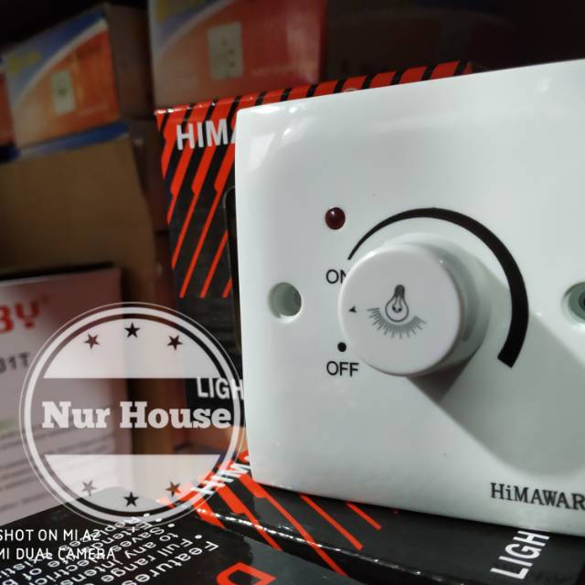 Jual saklar dimer dimmer switch himawari /fukuta 500 watt pengatur ...