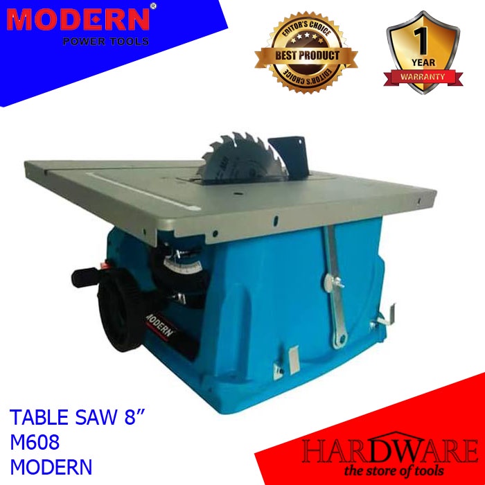 Jual MESIN TABLE SAW KAYU MODERN M608 8" TABLESAW MEJA BELAH POTONG ...