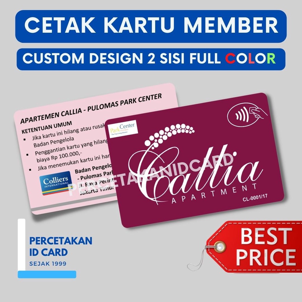 Jual CETAK MEMBERCARD RFID / CETAK KARTU RFID / CETAK KARTU ACCESS ...