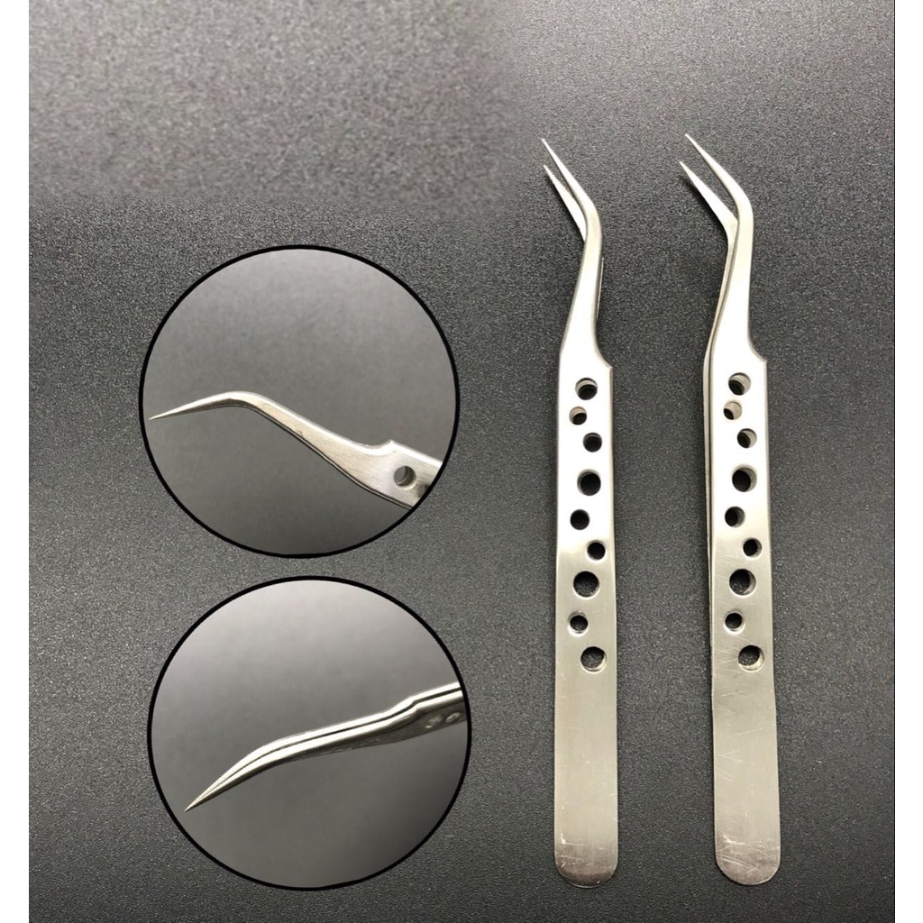 Jual PINSET EYELASH EXTENSION TAJAM FOR RUSSIAN NO LABEL EYELASH ...