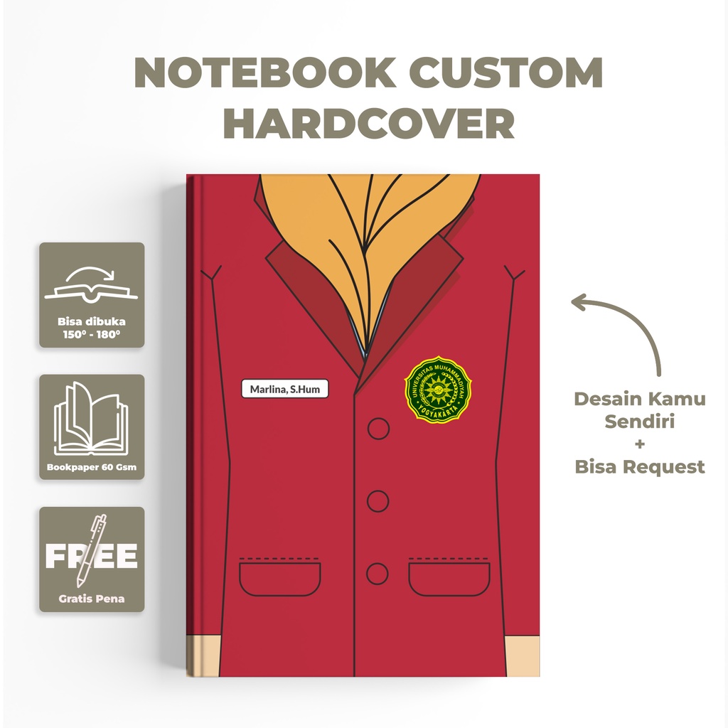 Jual Custom Notebook 323 / Buku Tulis Catatan Blocknote Seminar Event ...