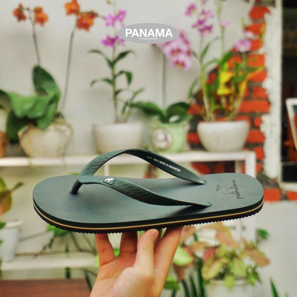 Jual Panama Classic Man M8 Dark Green Sandal Jepit Pria Sendal Jepit ...