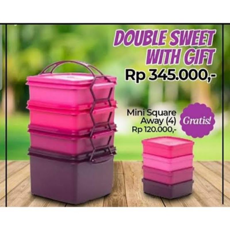 Jual Double Sweet rantang | Rantang susun 4 | Shopee Indonesia