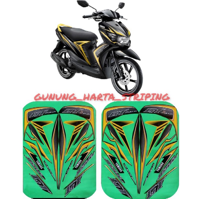 Jual Striping Stiker Lis Body Motor Full Set Yamaha Mio Soul GT Street ...