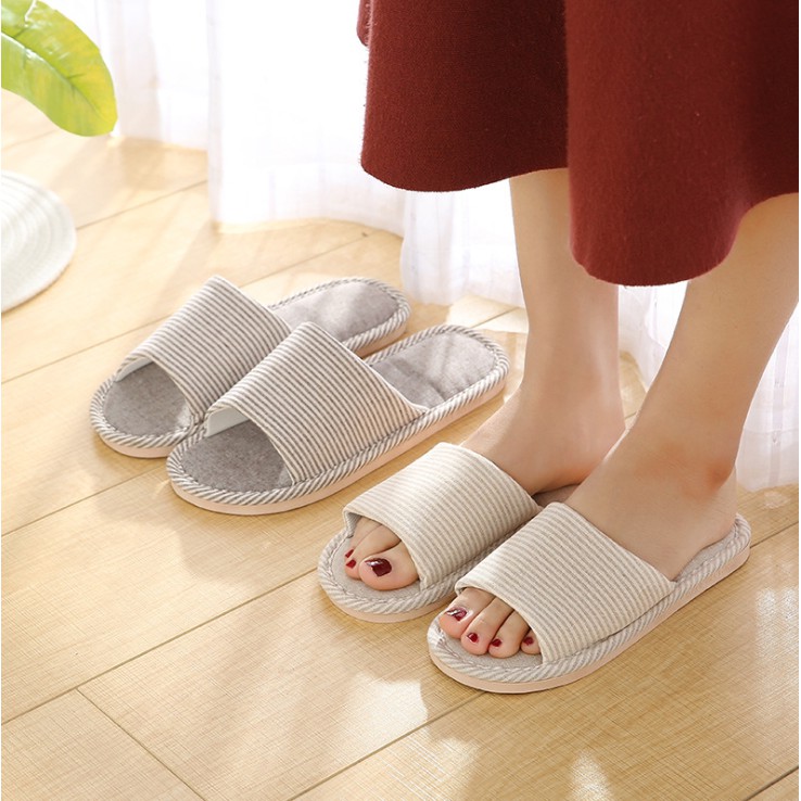 Jual MARKAS88 Sandal Rumah Empuk Anti Slip Sendal Rumah Model Garis ...