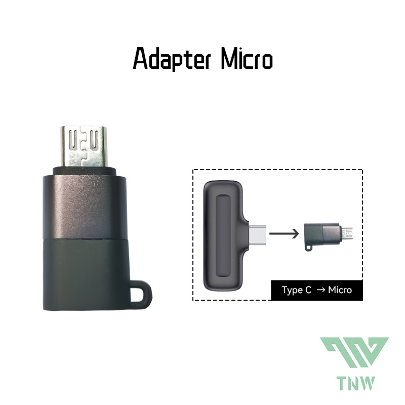 Jual TNW Adaptor Converter Type C ke Micro IOS USB Adapter for ...