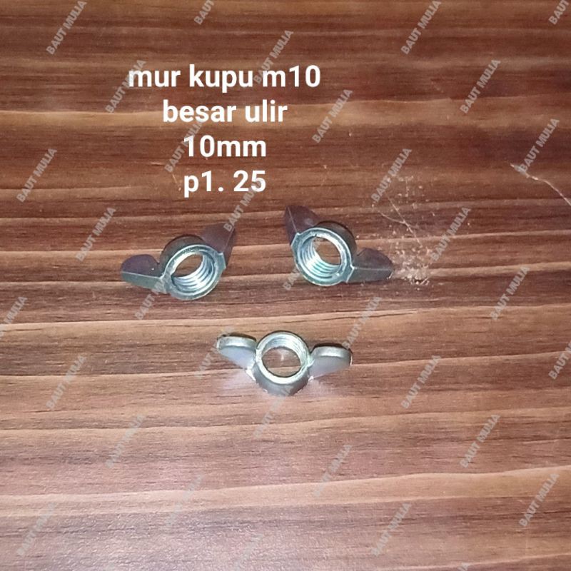Jual MUR KUPU WINGNUT M10 MUR KUPU-KUPU MUR KUPING | Shopee Indonesia