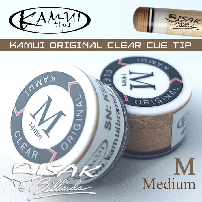 Jual Kamui Brown Clear M - Medium Cue Tip - Billiard Stick Biliar ...