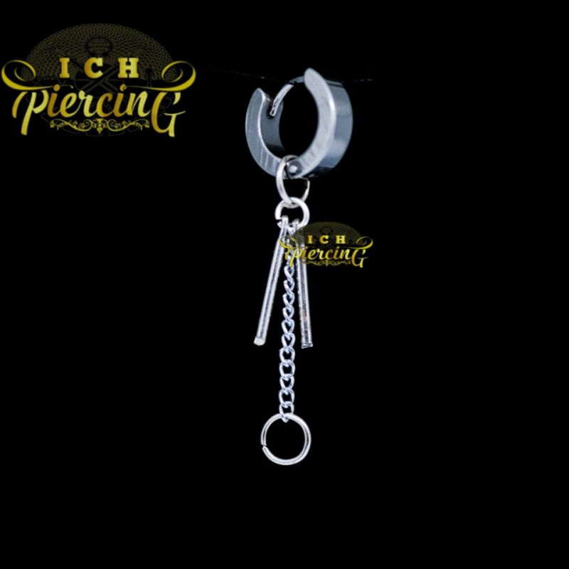 Jual Anting Gantung model Batang 2 ring / Anting Viral / Anting ...