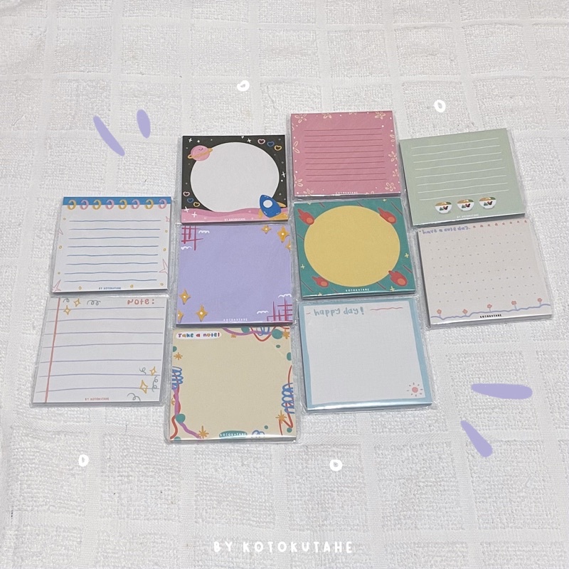 Jual KOTOKUTAHE - 50lembar Cute Memopad Vol. 2 / Kertas Memo Planner ...