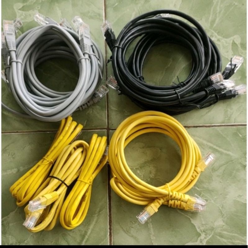 Jual KABEL LAN_RJ45 8 PIN bawaan ONT_CABLE LAN UTP 8 PIN Pabrikan ...