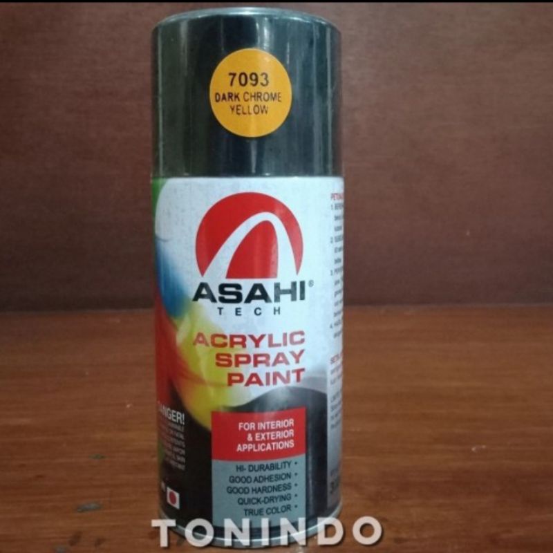 Jual Cat Semprot ASAHI 7093 Dark Chrome Yellow Cat Spray Paint | Shopee ...