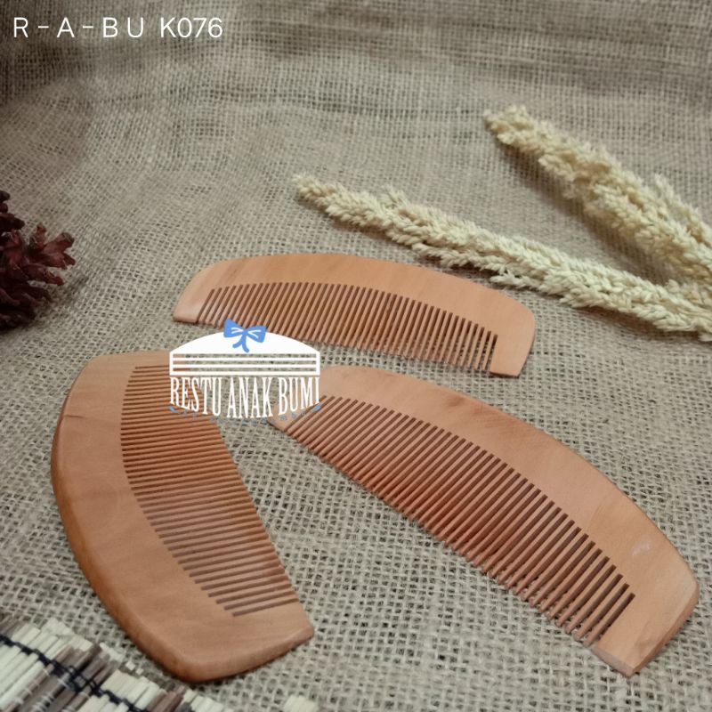 Jual (K076) Sisir Walut Rambut Kayu Mahoni|Sisir Kayu|Souvenir|Sisir ...