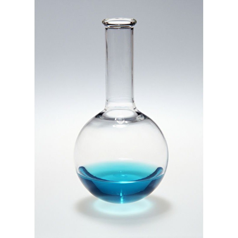 Jual Boiling Flask Flat Bottom 1000 ml | Long Neck / Mulut Panjang ...