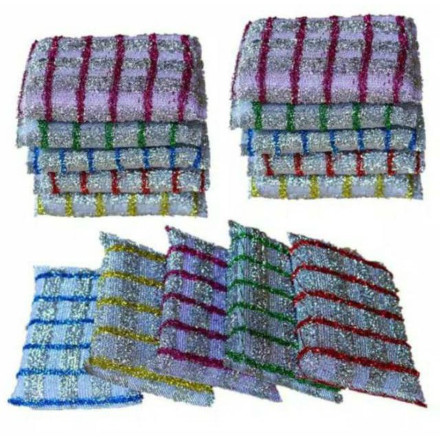 Jual Spon Busa Metalik Cuci Piring Isi 4pcs Per Pack | Shopee Indonesia