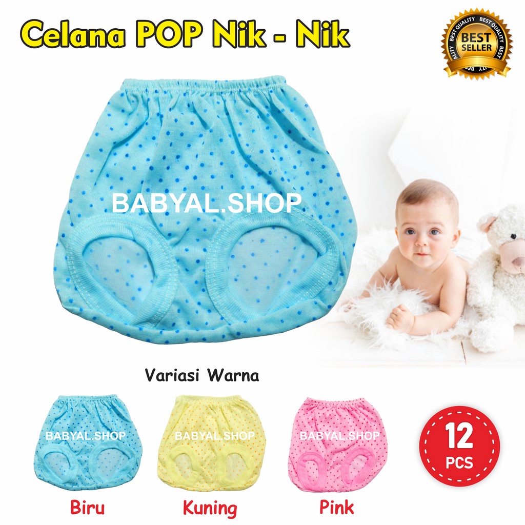 Jual Celana Pop Kodok Pendek Bayi motif NIKNIK polkadot New Born baby baru lahir | Shopee Indonesia