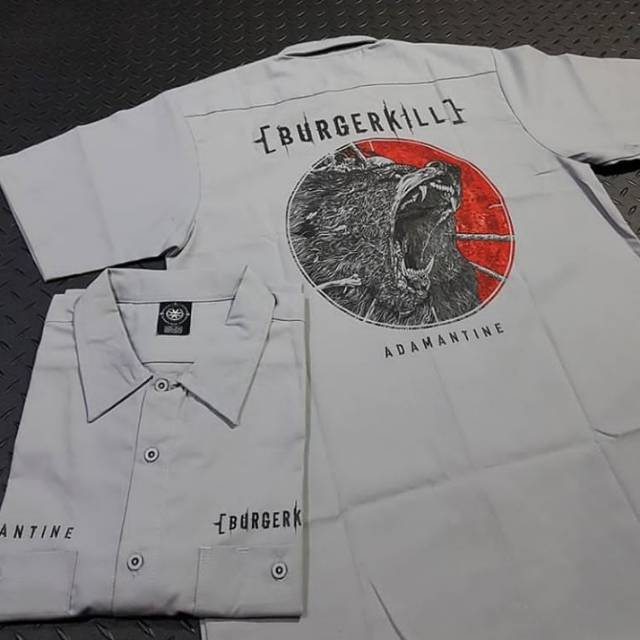 Jual WORKSHIRT OFFICIAL BURGERKILL ADAMANTINE | Shopee Indonesia