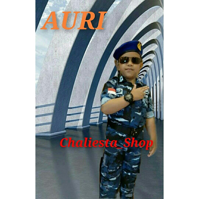 Jual Baju Doreng Anak Seragam TNI AU Setelan Kostum Tentara Doreng AURI ...