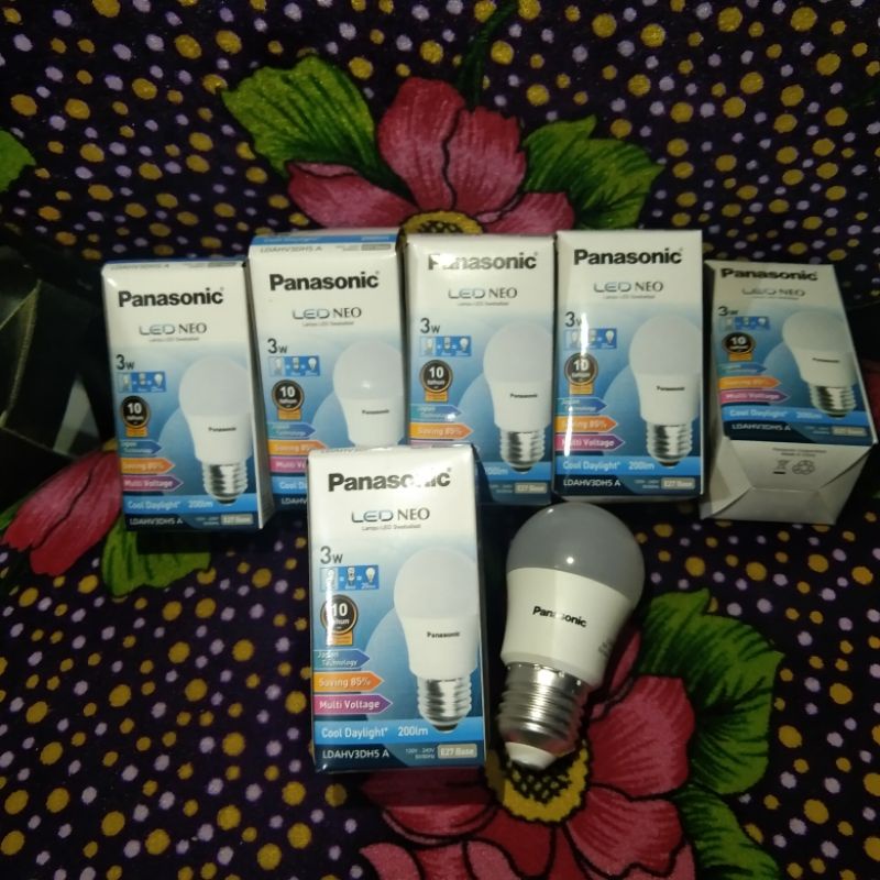 Jual lampu panasonic LED Neo 3 Watt termurah ready white putih | Shopee ...
