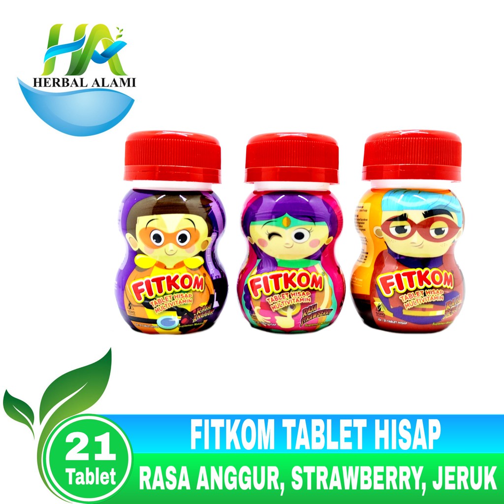 Jual Fitkom Tablet Hisap multivitamin anak | Shopee Indonesia