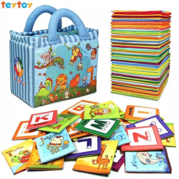 Jual Jual Kartu Flashcards Kain Cloth Soft Book Flash Card Huruf ...