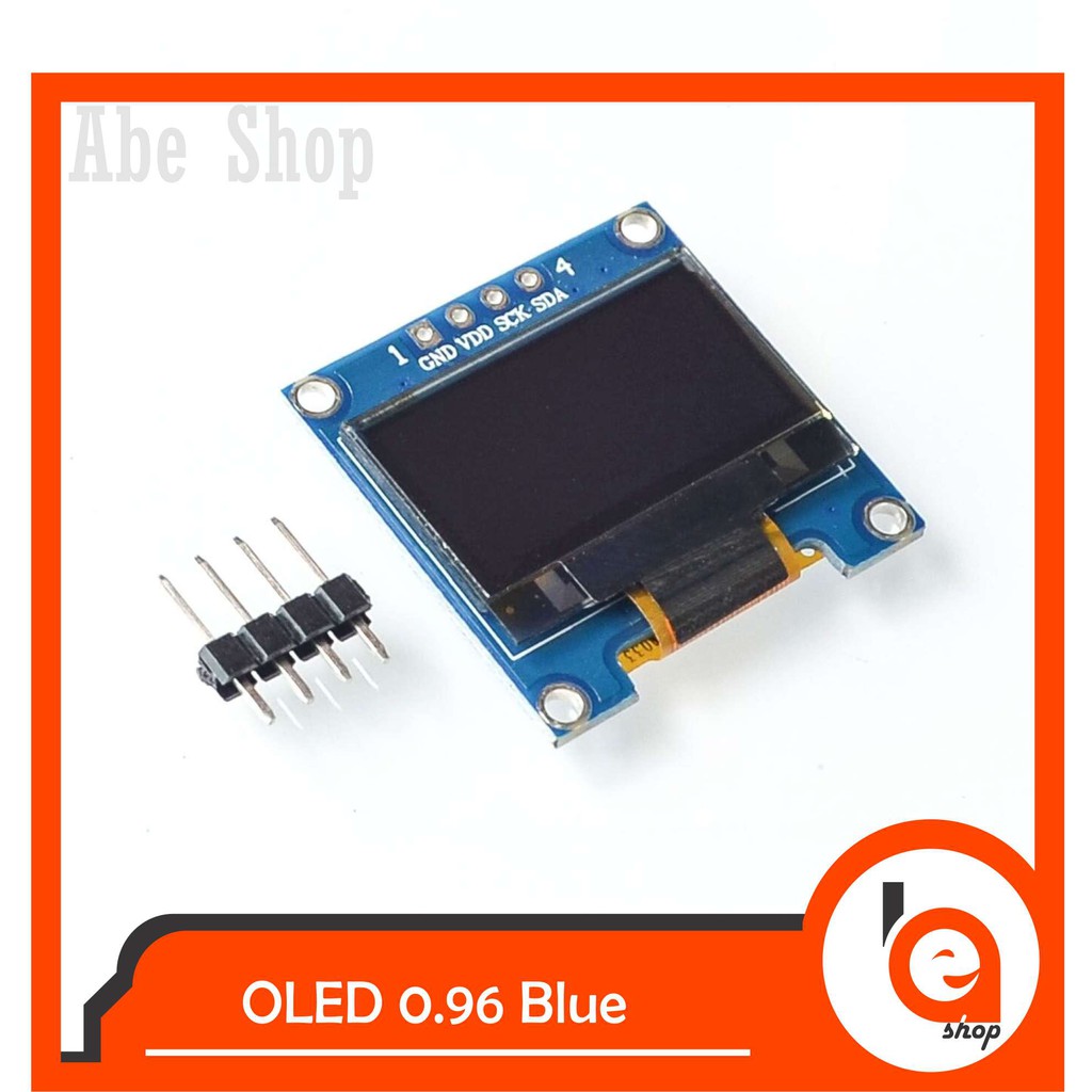 Jual Oled 0 96 Lcd Oled 0 96 Blue Display I2c 128x64 For Arduino