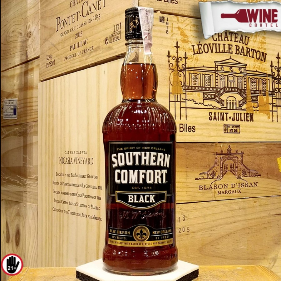 Jual LIQUEUR Southern Comfort Black Liquor with Whiski 750ml | Shopee ...