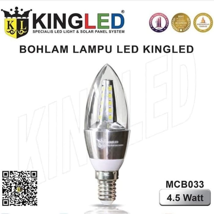 Jual Bohlam / Bola Lampu LED Lilin / Candle / Hias E14 & E27. | Shopee ...