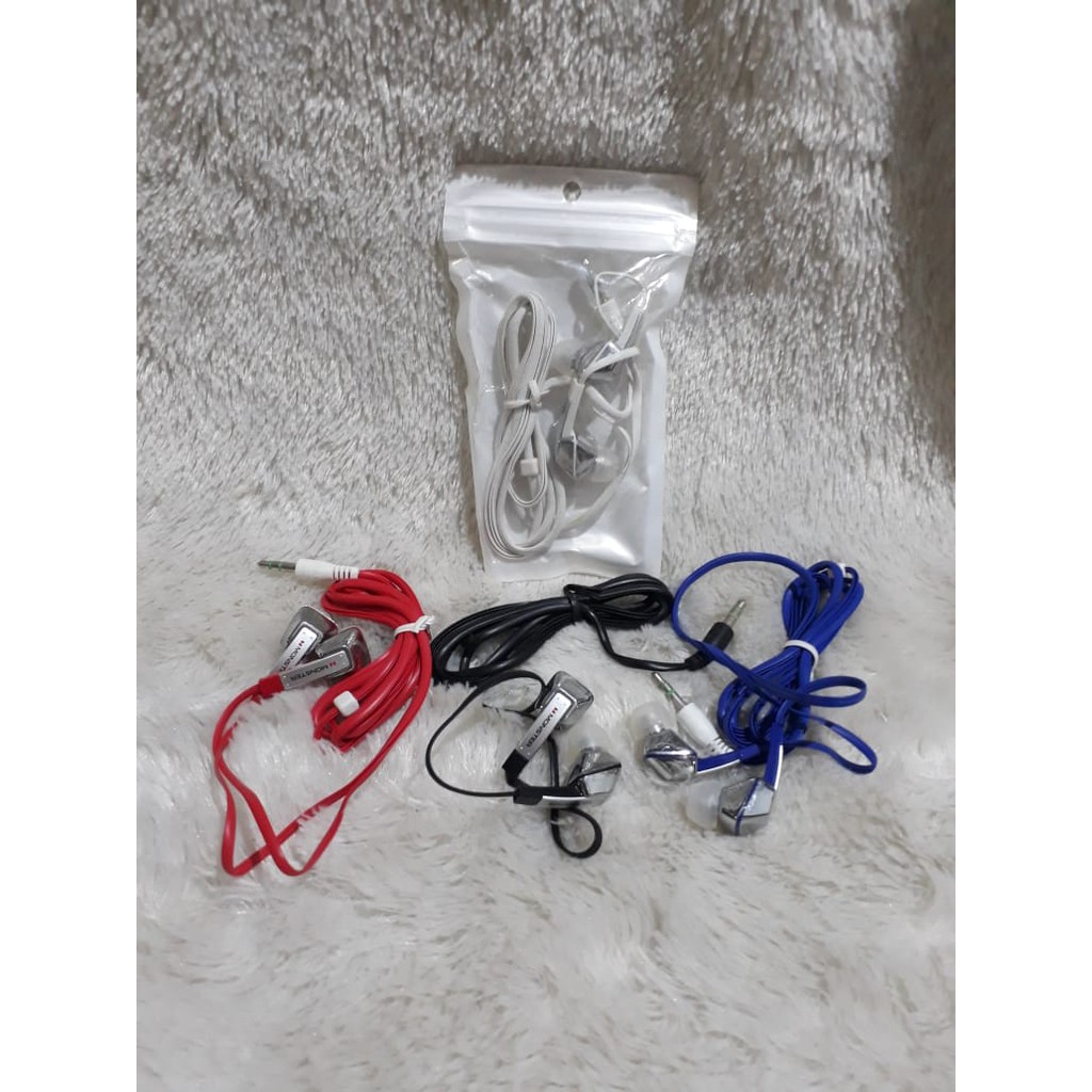 Jual HEADSET/HANDSFREE MONSTER NON MIC | Shopee Indonesia