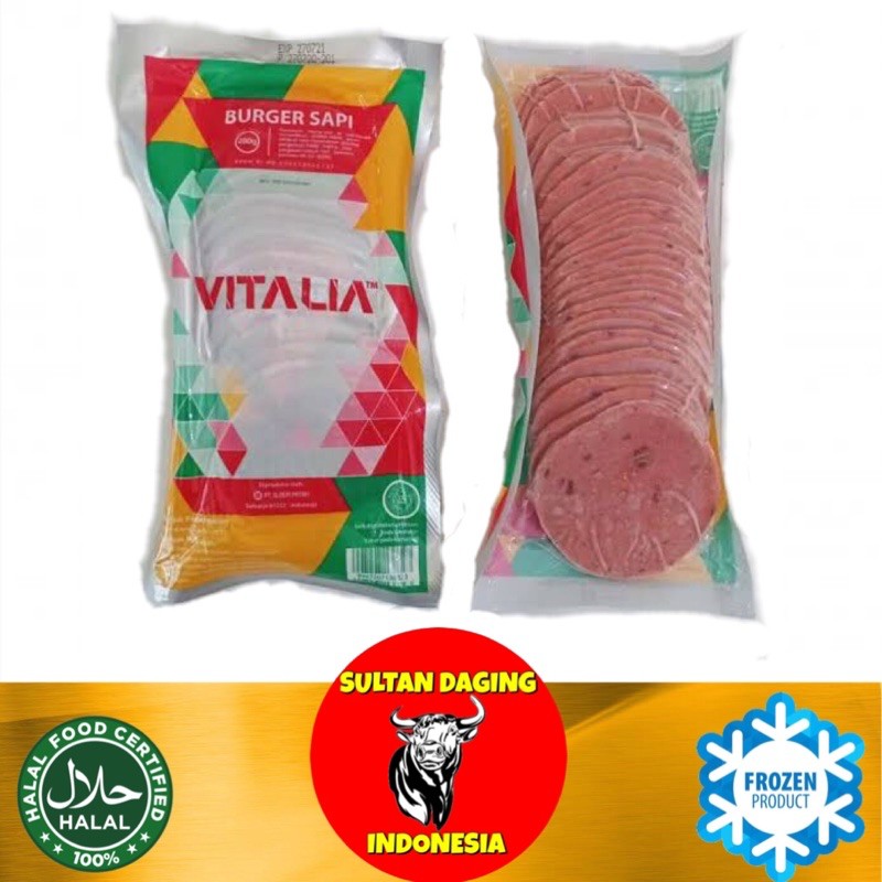 Jual DAGING BURGER SAPI MINI VITALIA ISI 20 PCS 280 GRAM/ DAGING BURGER ...