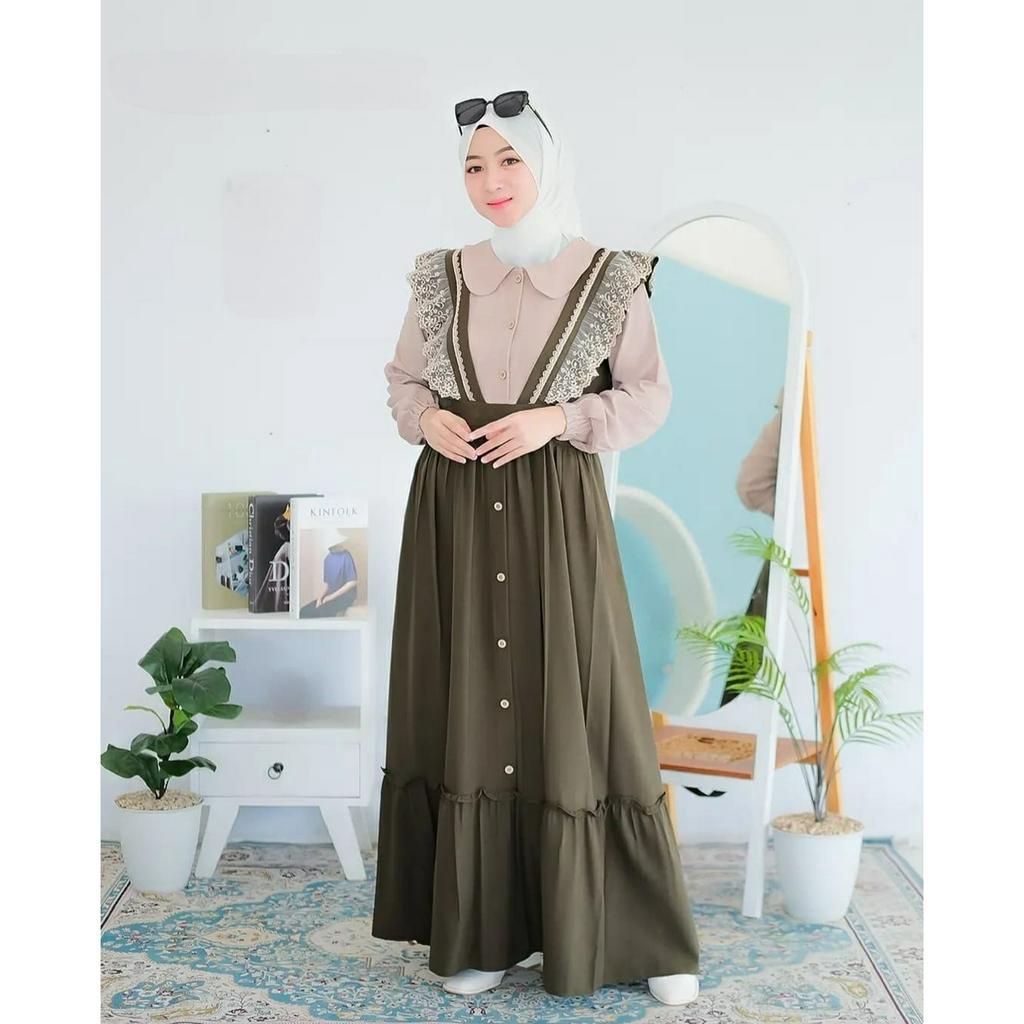 Jual Gamis Remaja LIRA DRESS Kekinian 2024 bahan CRINKLE PREMIUM Model ...