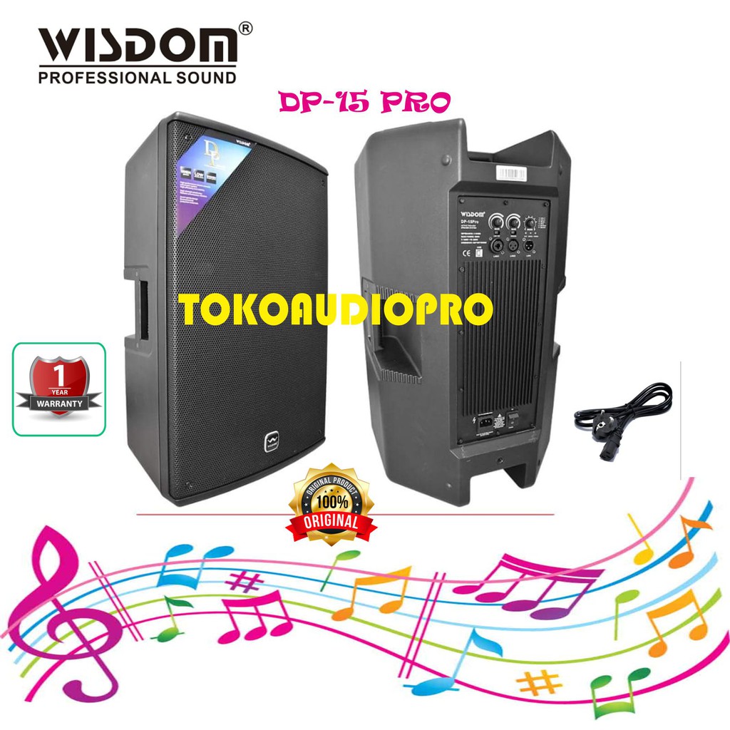 Jual Speaker Aktif Wisdom DP15 Pro 15" Speaker Aktif Wisdom DP-15Pro ...
