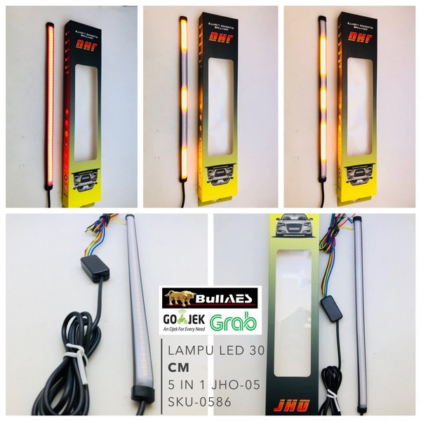 Jual LAMPU LED 30 CM 5 IN 1 JHO-05 I Lampu stop fleksibel caferacer I lampu led stop fleksibel ...