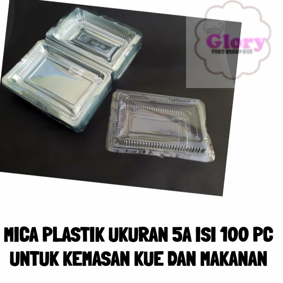 Jual plastik mika kemasan kue dan makanan ukuran 5 - 5A isi 100pc ...