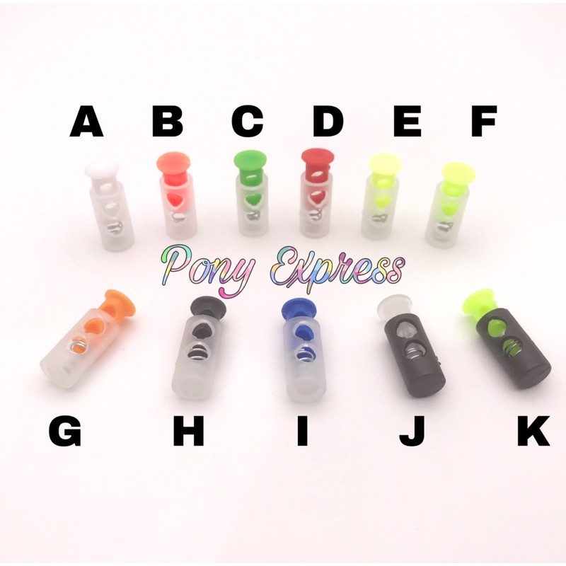 Jual Cord Lock End Stopper Plastik Mixed Transparan Solid DIY Aksesoris ...