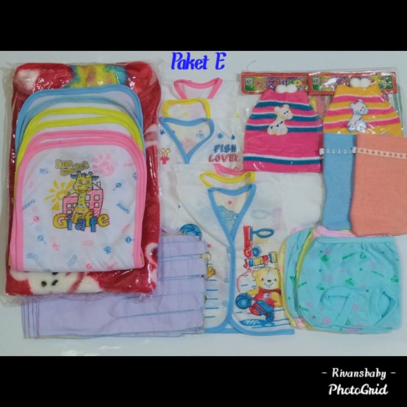 Jual Paket Perlengkapan Bayi Baru Lahir (Paket E) | Shopee Indonesia