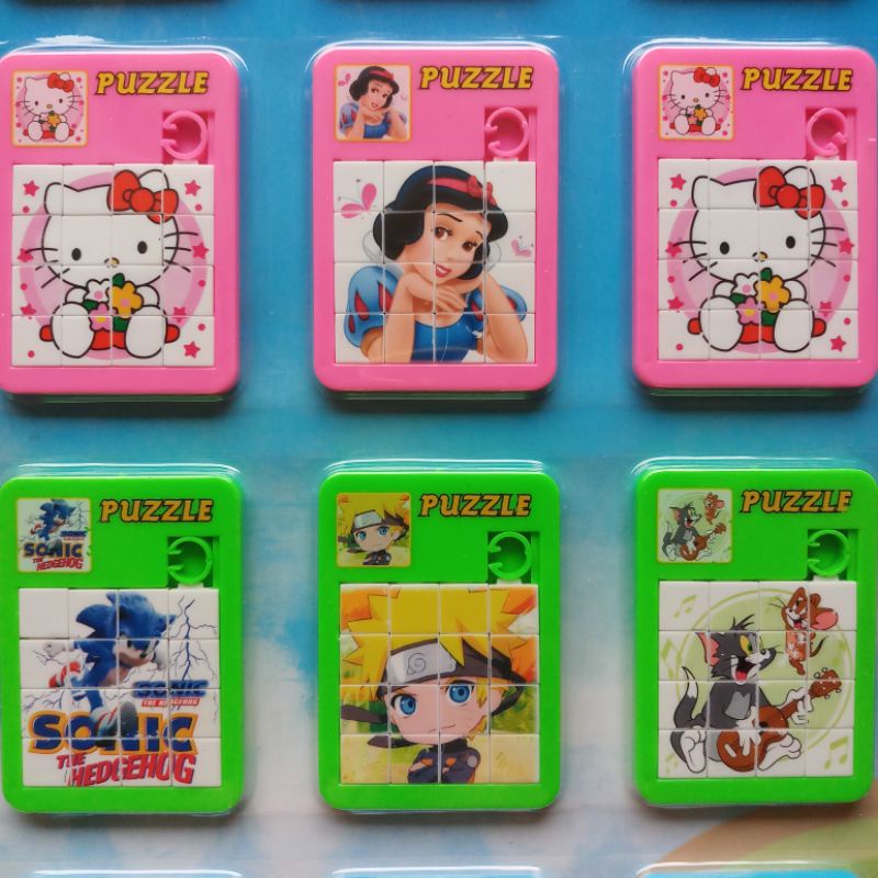 Jual mainan puzzle geser karakter 1pc | Shopee Indonesia