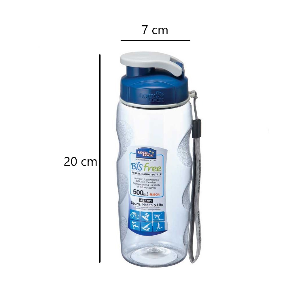 Jual LocknLock Botol Minum Sports Handy Botol Air Minum 500mL - Biru ...