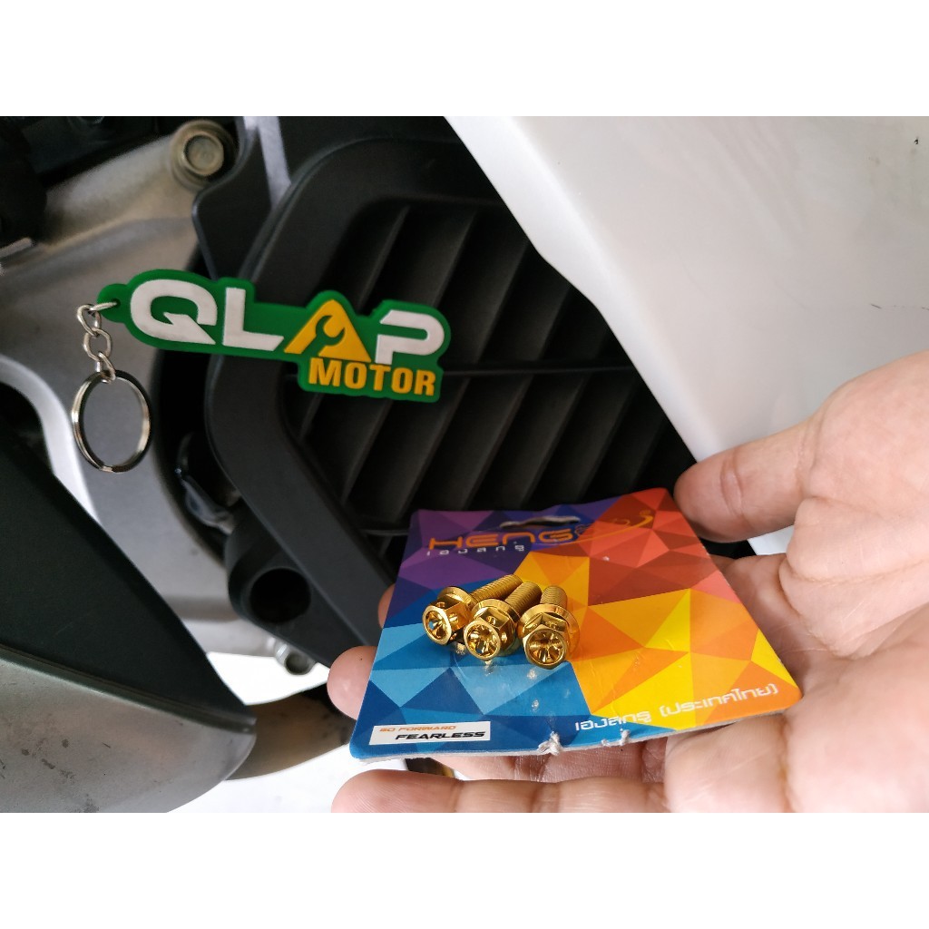 Jual Baut Set Cover Radiator PCX Stainless Gold | Shopee Indonesia