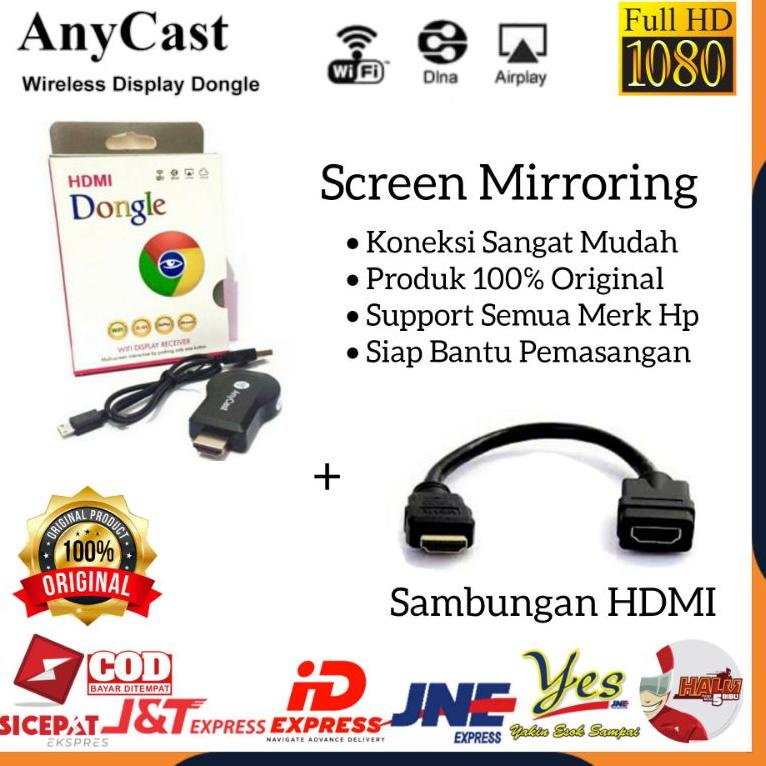 Jual [Art. 4267] [COD] ANYCAST HDMI DONGEL SCREEN MIRRORING / ALAT ...