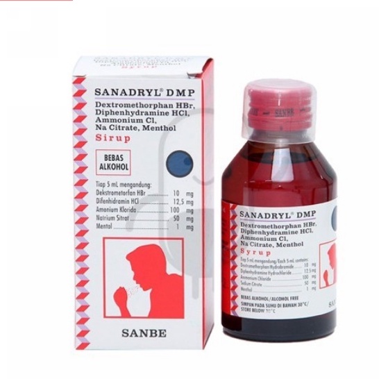 Jual Sanadryl DMP Sirup 120 ml dan 60 ml | Shopee Indonesia
