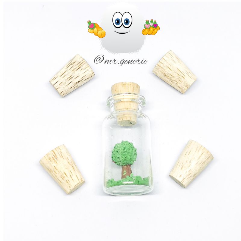 Jual Mr.Generie Wood Cap 15x10x21 mm / Tutup Botol kecil / sumbat cork ...