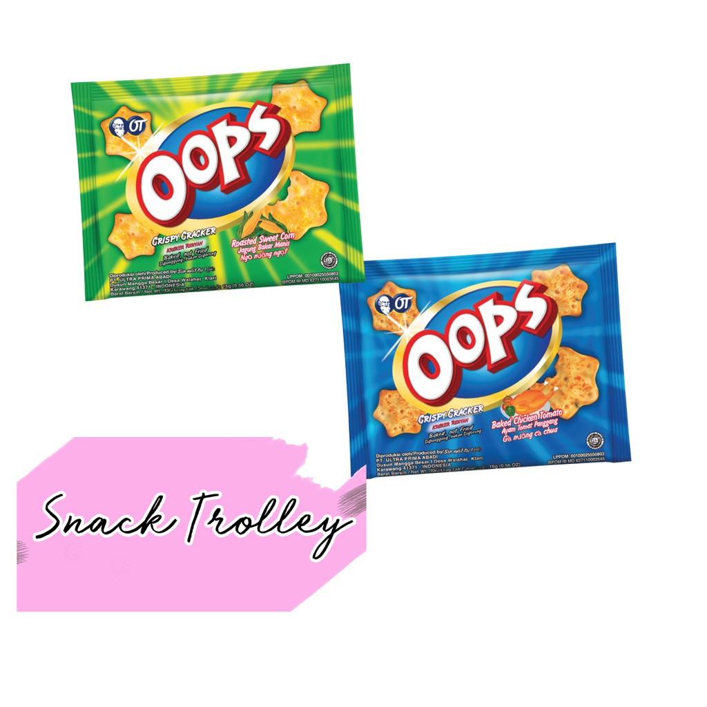Jual SNACK OOPS - 14 Gram x 10 Pcs - Camilan Rasa ayam dan jagung ...